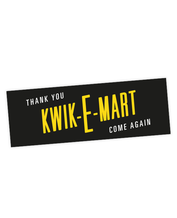 Kwik-E-Mart Bumper Sticker – You Can't Go Back